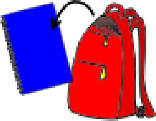 Folders Clipart Backpack - Folders Clipart Backpack - (640x480) Png ...