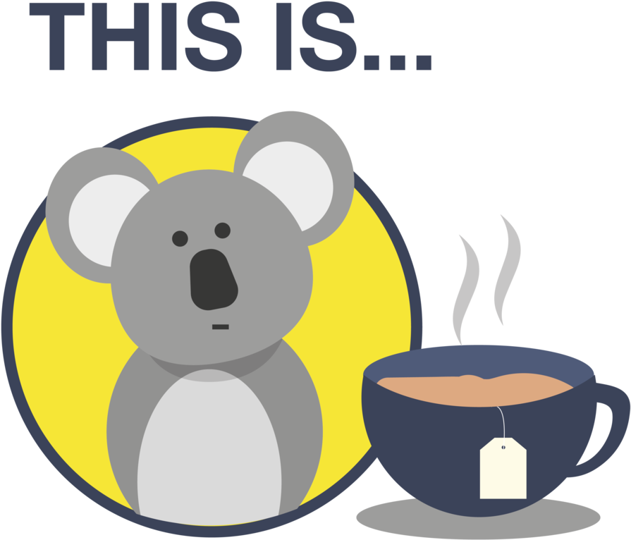 Koala Tea - Good Signs - (1000x1000) Png Clipart Download