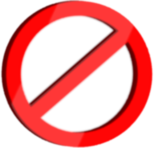 No Icon Transparent - (500x480) Png Clipart Download