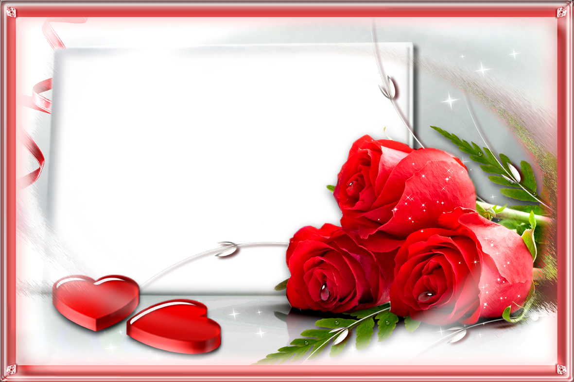 Love Frame With Red Png Rose - Love Photo Frames Png - (1181x787) Png ...