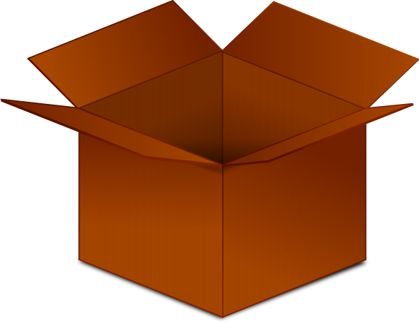 Open Cardboard Box Clip Art At Clker Com Vector Clip - Origami ...