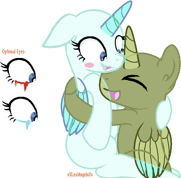 Base 1 Bae Hugs By Xxlexiangeloxx - Mlp Base Couple Hug - (706x624) Png ...