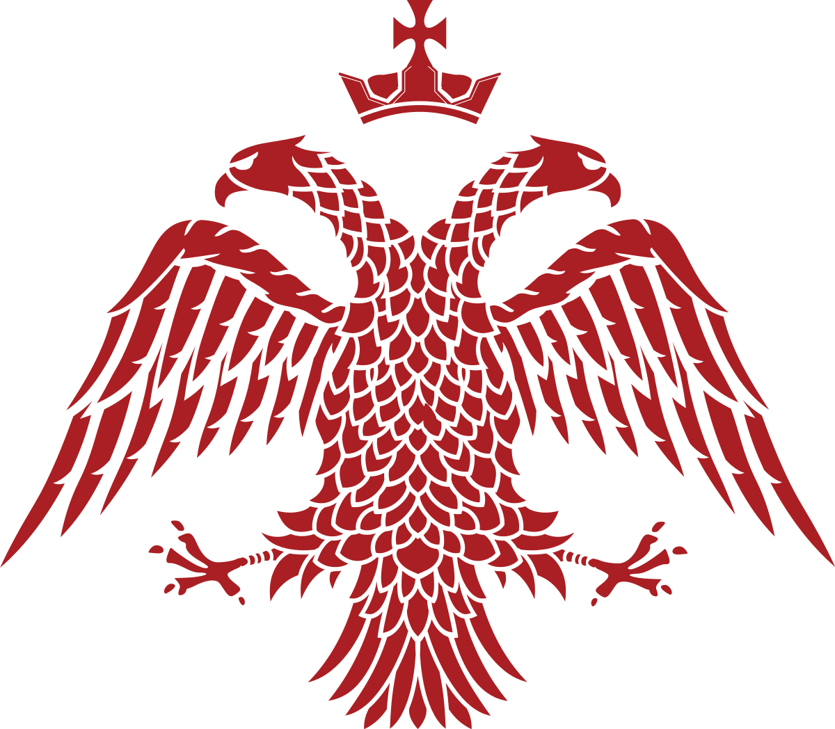 Byzantine Eagle Flag Wall Art - (1200x1048) Png Clipart Download