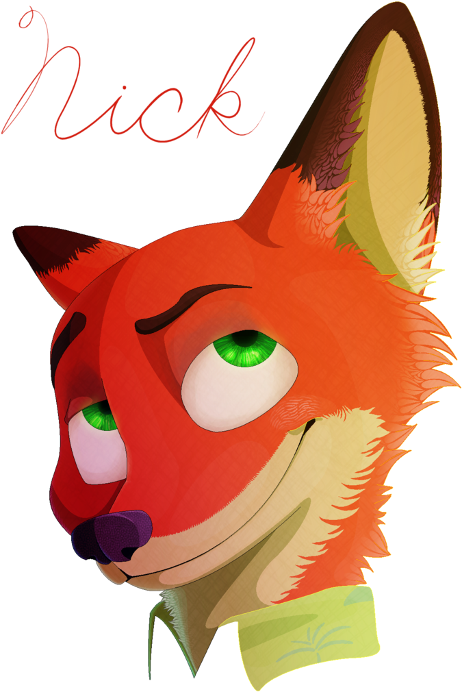 Nick Wilde By Serenity-wolfsong - Cartoon - (751x1064) Png Clipart Download