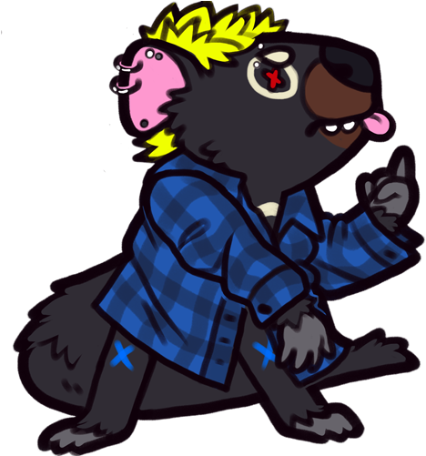 Zee The Dingo - Chibi Dingo - (500x500) Png Clipart Download