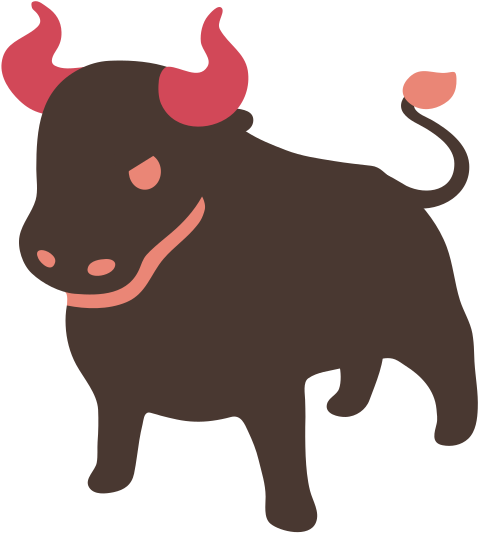 App - Bull Emoji - (533x533) Png Clipart Download
