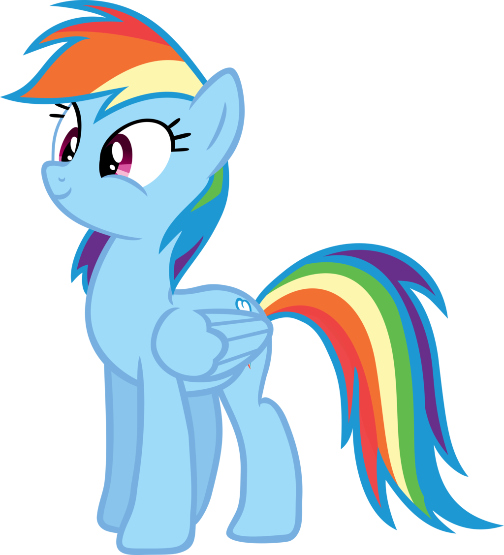 Mlp Rainbow Dash Happy Vector For Kids - Mlp Fim Rainbow Dash ...
