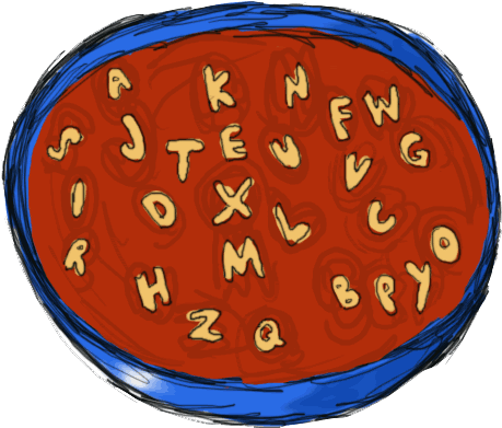 Preschool Soup Clipart - Alphabet Soup - (500x400) Png Clipart Download