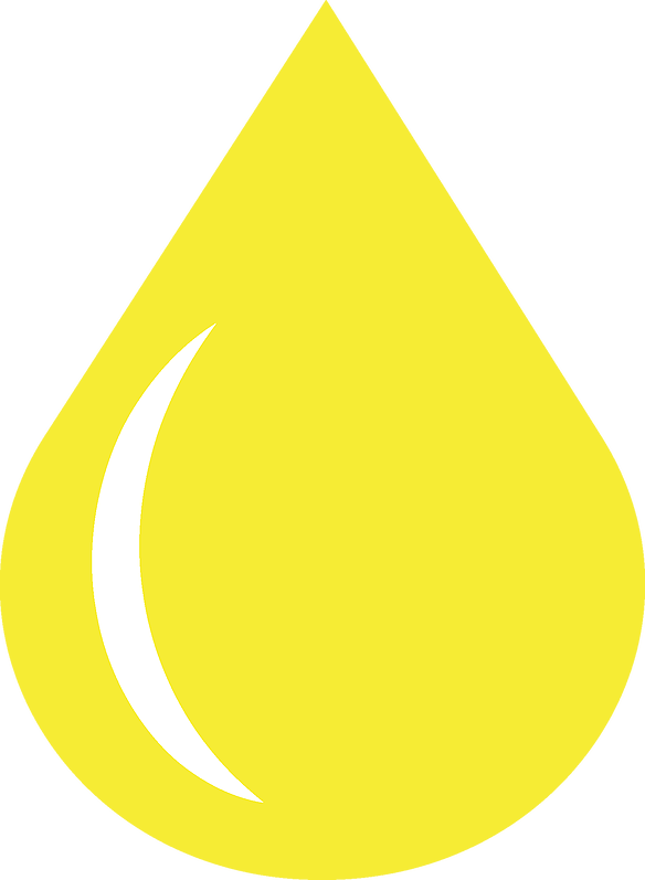 Pms - Yellow Raindrop Clipart - (584x797) Png Clipart Download