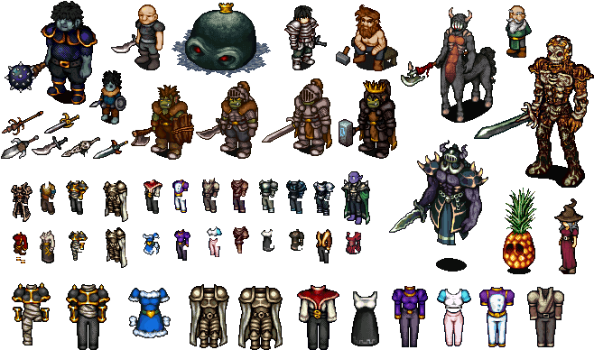 Isometric Pixel Art Knight - (667x400) Png Clipart Download