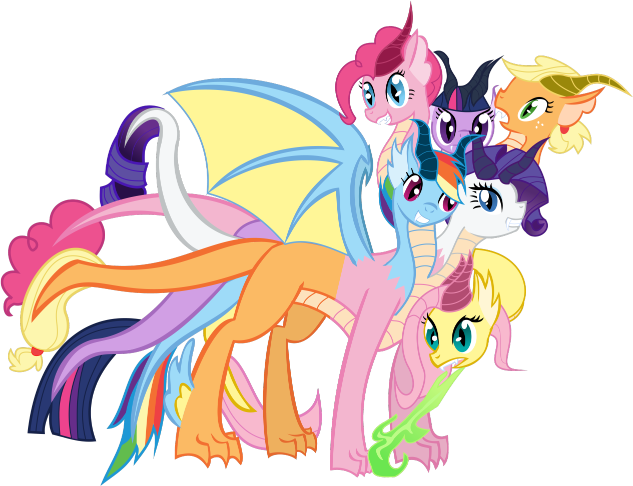 Appleflaritwidashpie, Applejack, Ask Hydra Mane 6, - Mlp Mane 6 Fusion ...