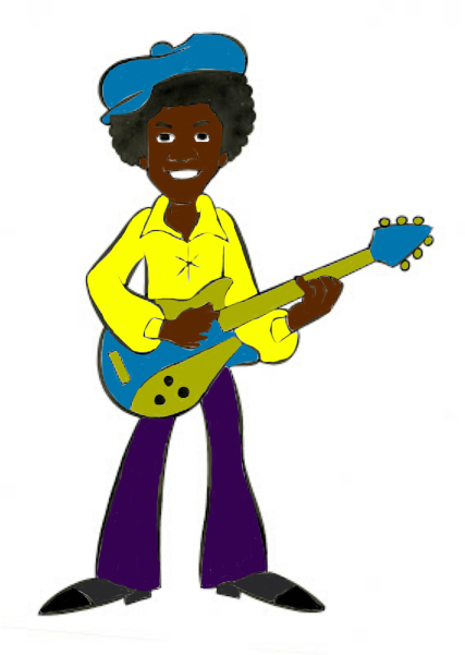 Tito Jackson - Cartoon - (1024x600) Png Clipart Download