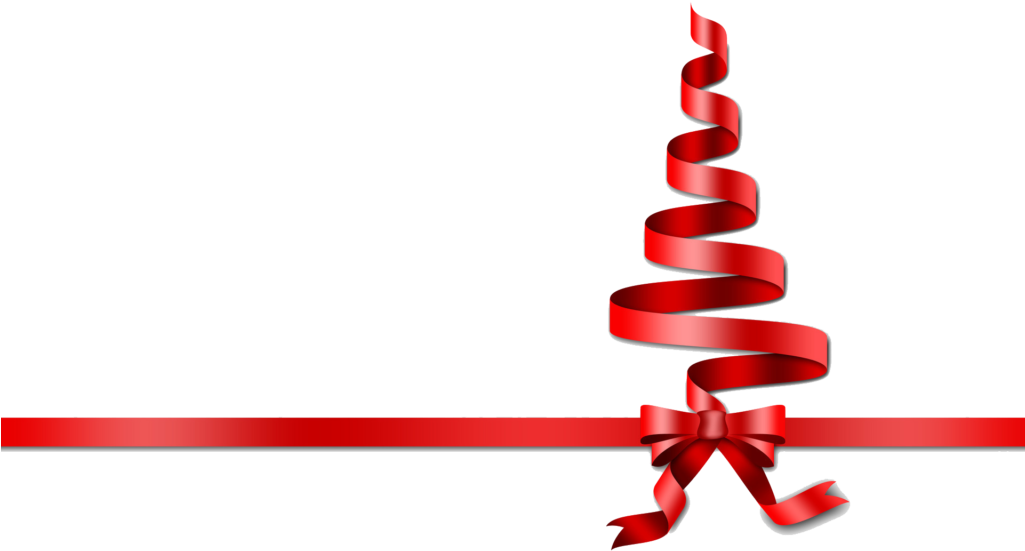 Christmas Ribbon Png Download - Christmas Tree Red Png - (1024x576) Png ...
