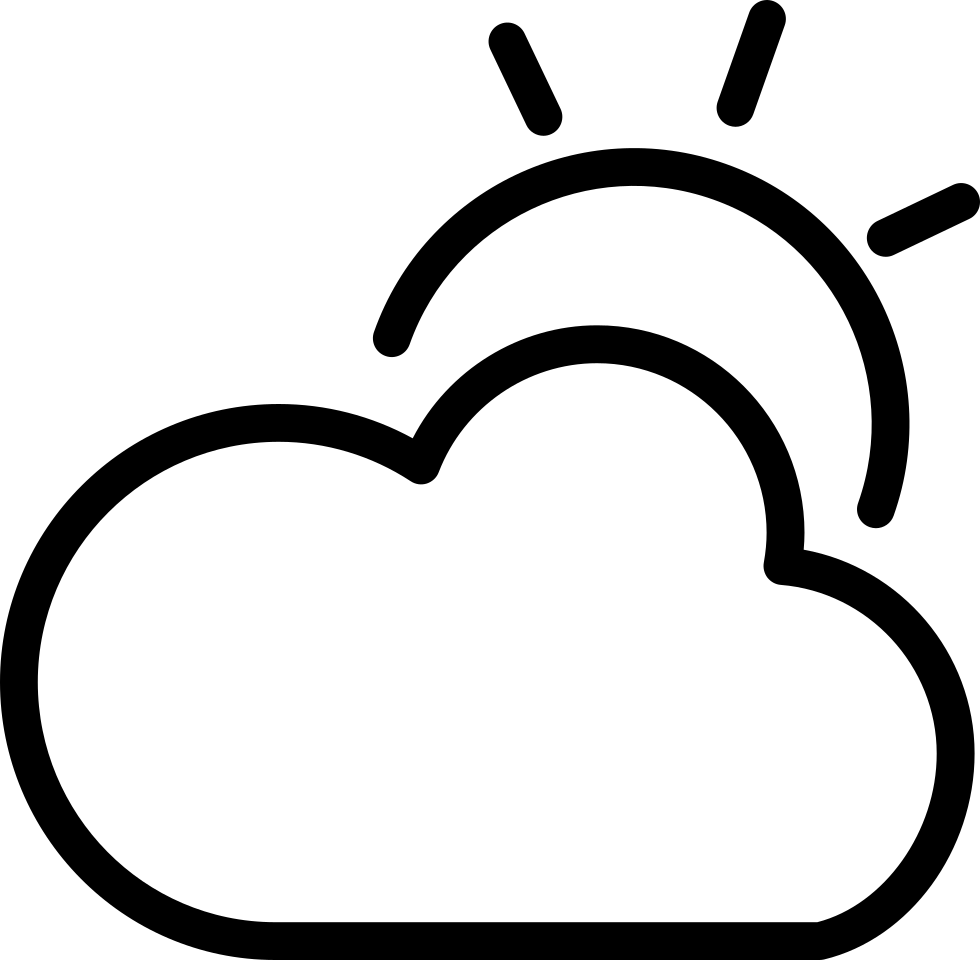 Cloudy Day Outlined Weather Interface Symbol Comments - Weather ... Cloudy Day Outlined Weather Interface Symbol Comments - Weather ...