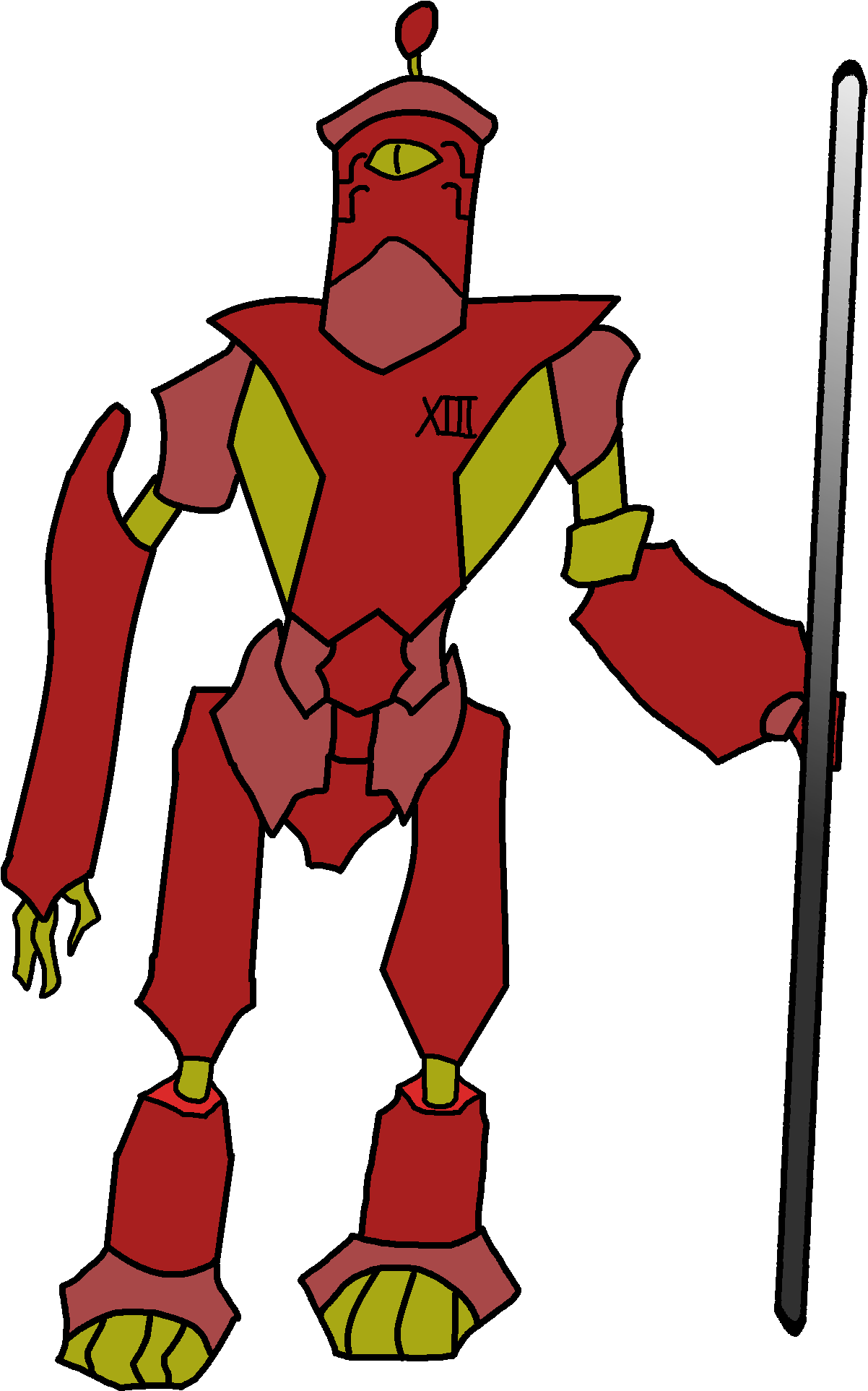 Classic Xiii Is A Fairly Easy Boss - Cartoon - (1281x2029) Png Clipart ...