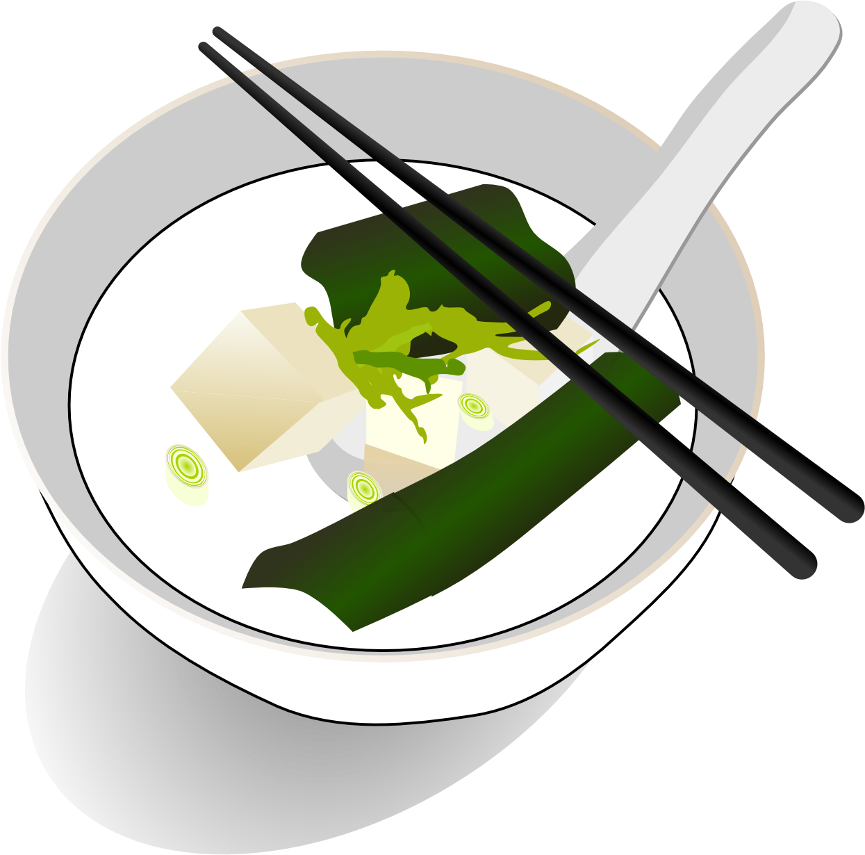 Food Miso Soup Miso Soup Black White Line Art 555px - Miso Soup Drawing ...
