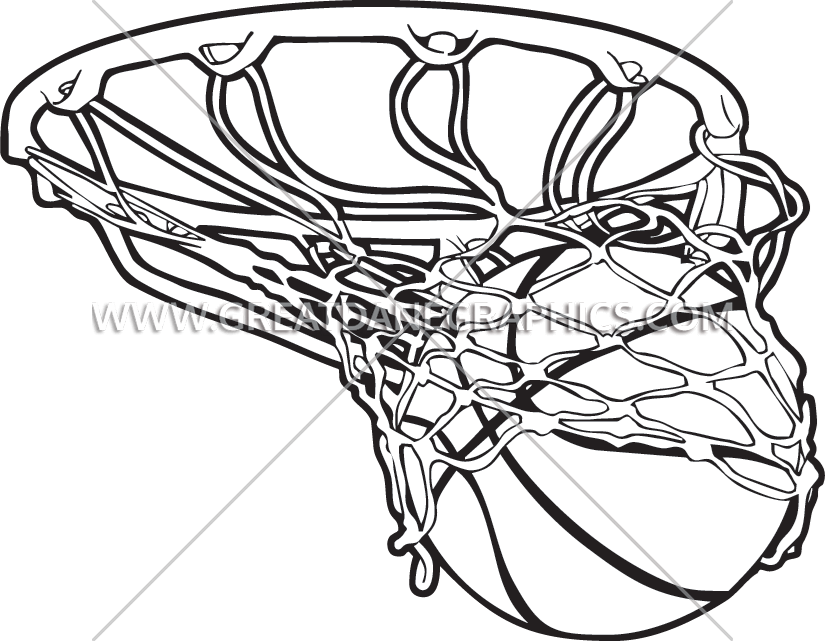 Basketball In Net Clipart - Full Size PNG Clipart Images Download