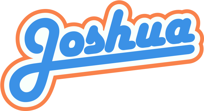 Joshua Retro Name Sign Png - Name - (1200x628) Png Clipart Download