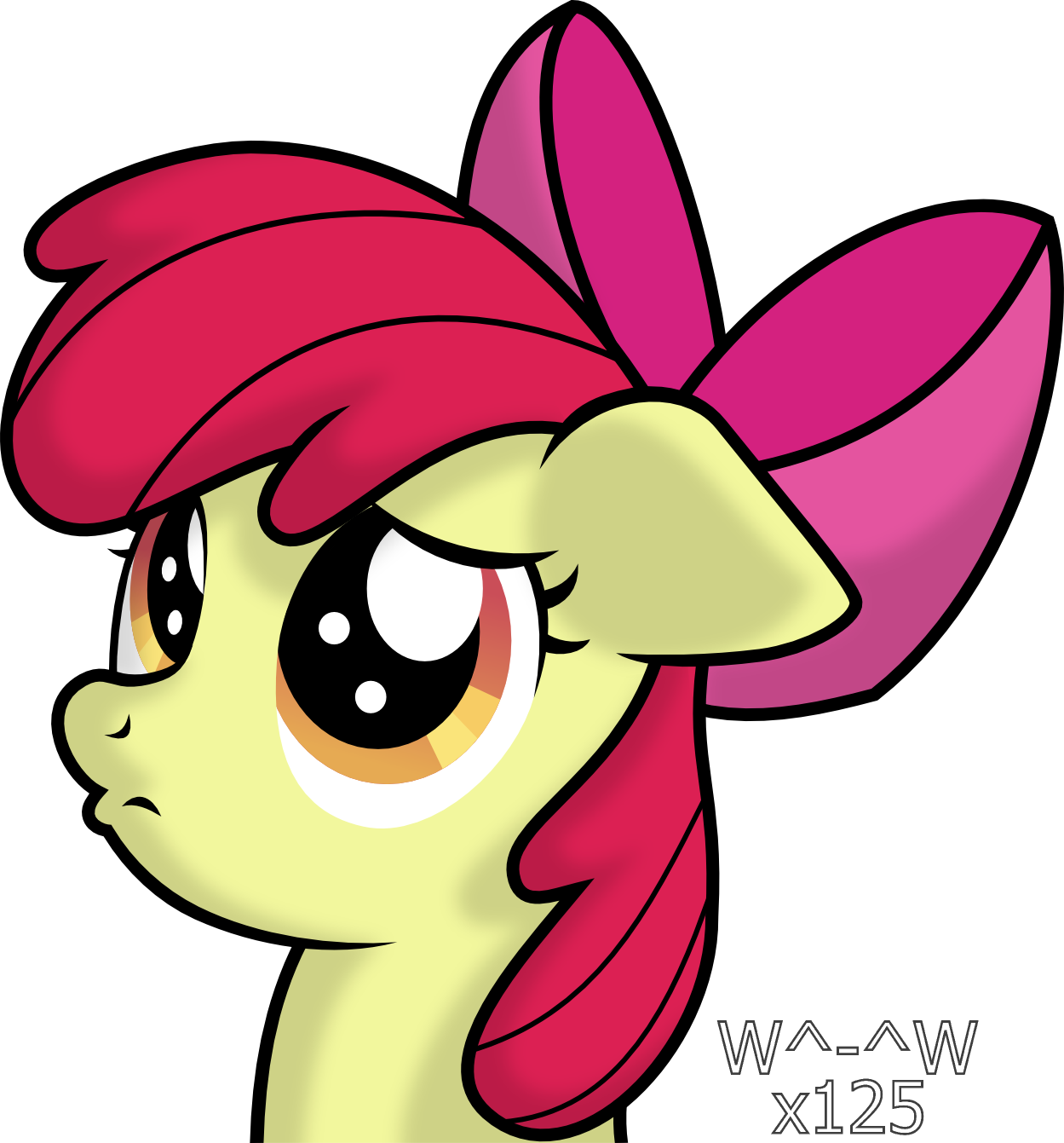 Sad Apple Bloom Vector By Sasukex125 Sad Apple Bloom - Cartoon ...
