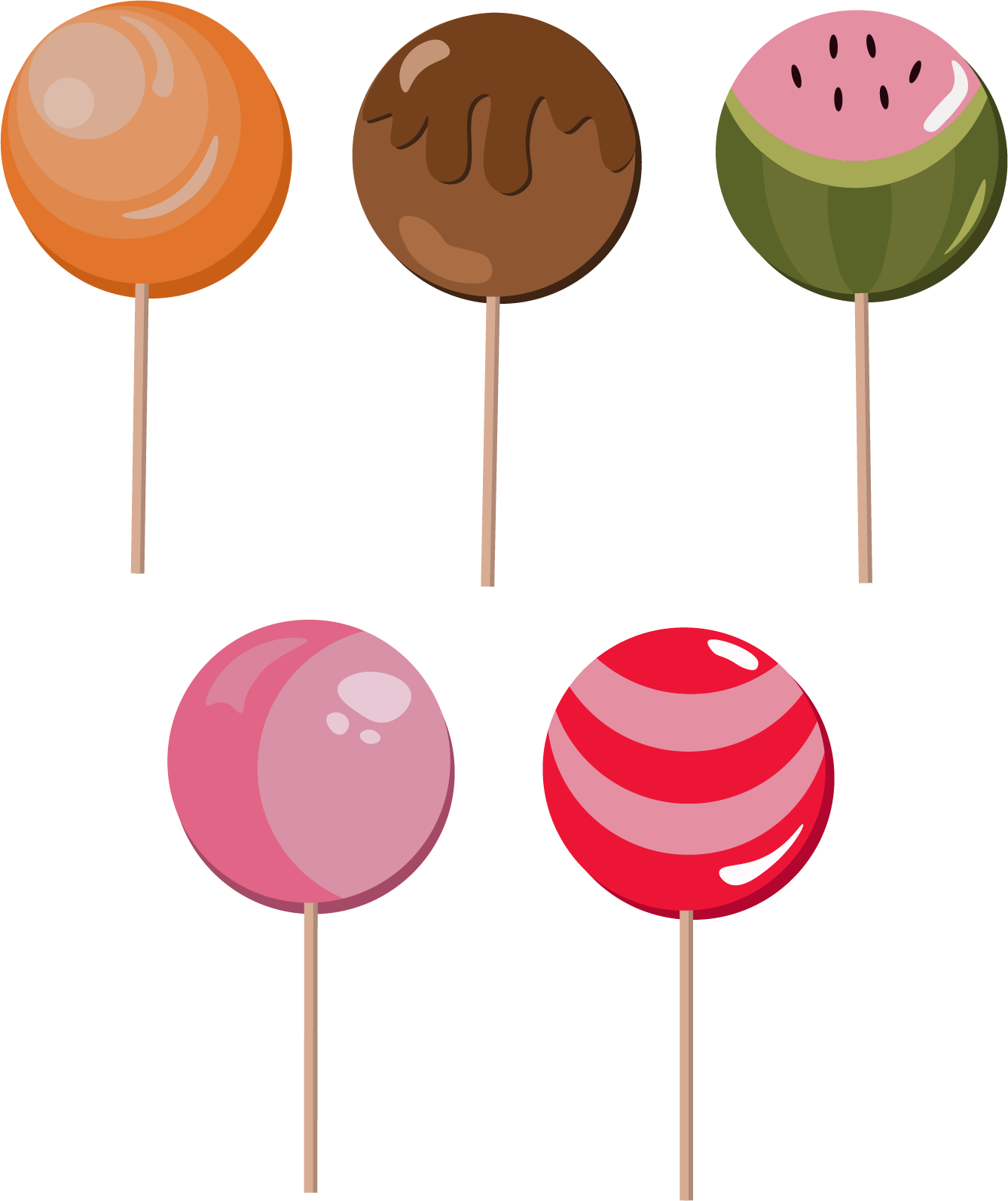 Candy Lollipops Candy Apple Dessert Clip Art - Lollipop - Full Size PNG ...