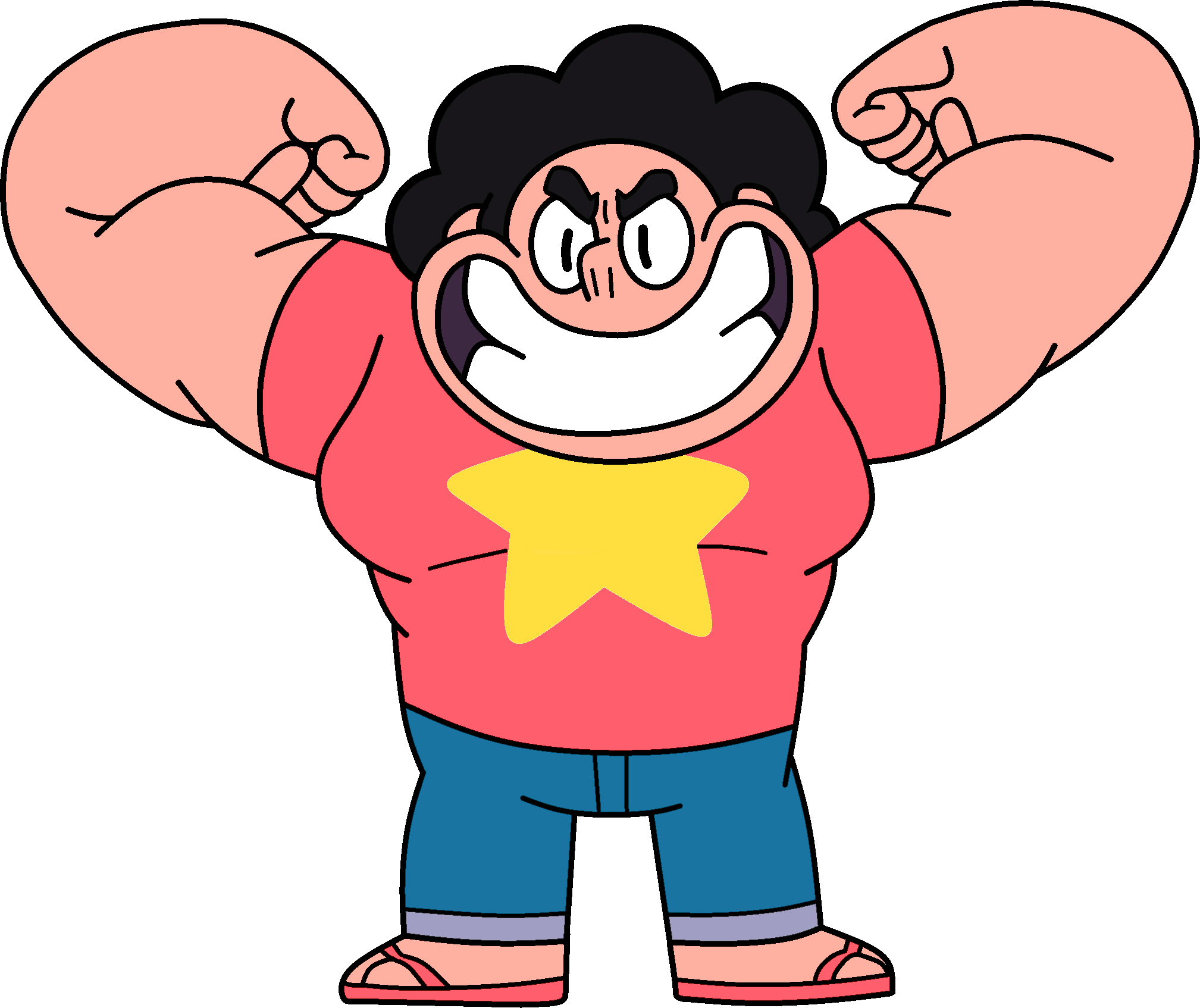 He's Getting Swole - Steven Universe Muscle Steven - (2017x1694) Png ...