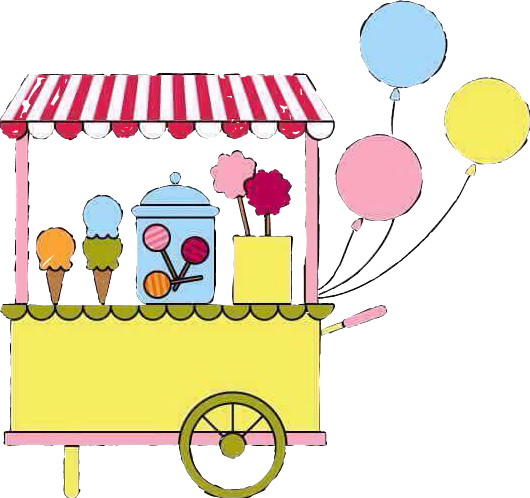 Candy Cart Cartoon Free - (530x498) Png Clipart Download