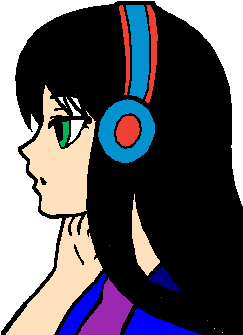 Anime Character - Basic Anime Drawing - (1008x1392) Png Clipart Download