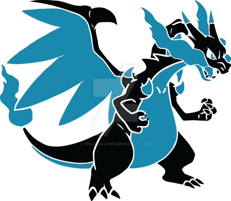 Mega Charizard X Vector By Teslalollipop - Mega Charizard X Logo ...