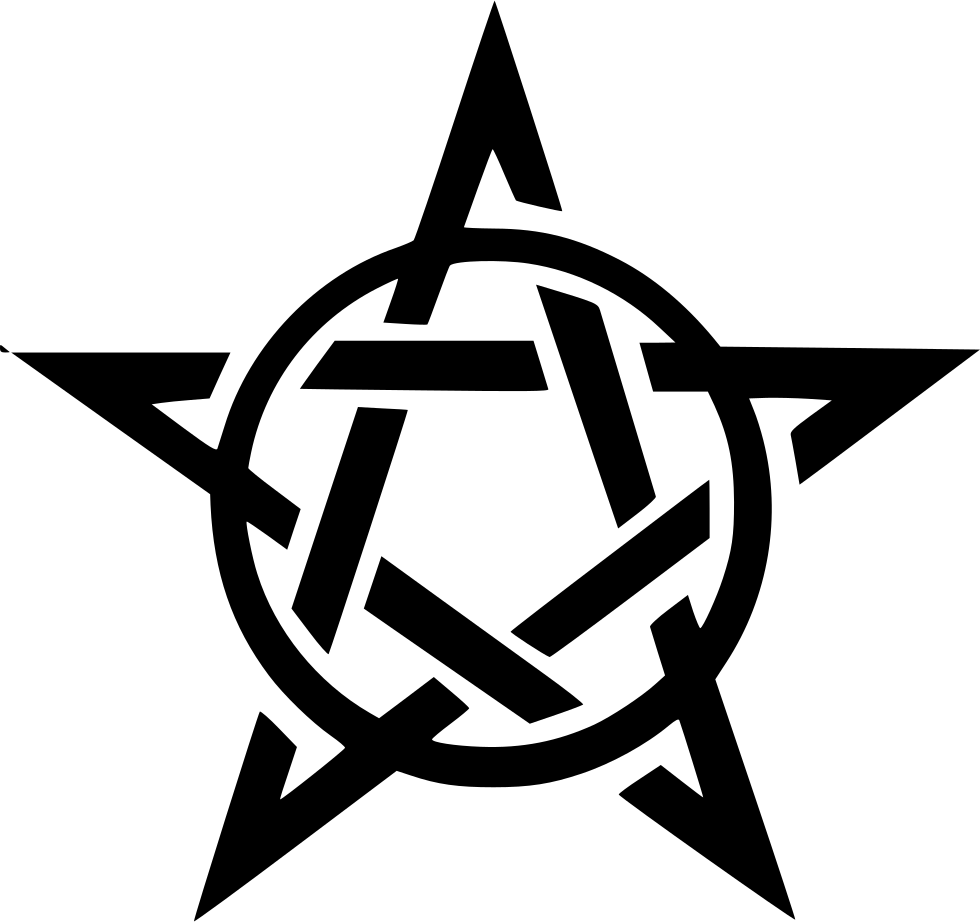 Pentagram Pentacle Stencil - Logo Pentagram - (980x922) Png Clipart ...