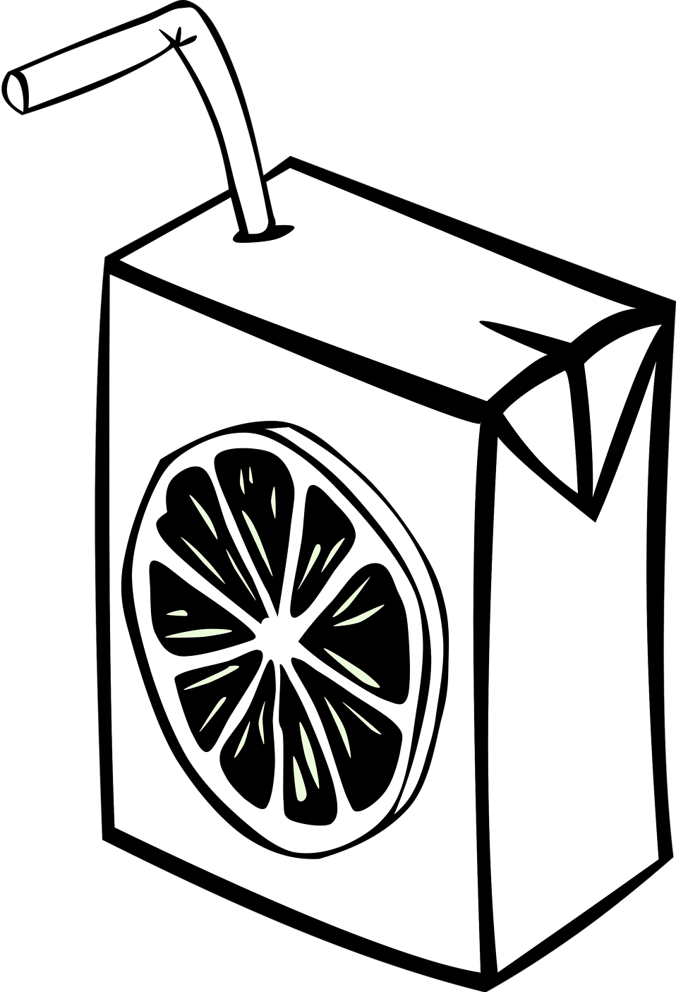 Free Stock Photo - Juice Box Coloring Page - (958x1405) Png Clipart ...