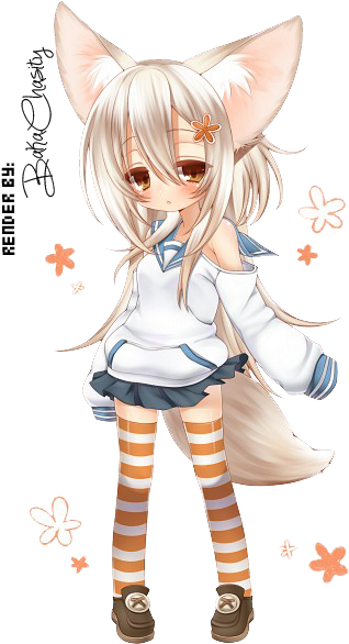Cool Anime Chibi And Kawaii Renders Variados - Anime Cute Neko Girl ...