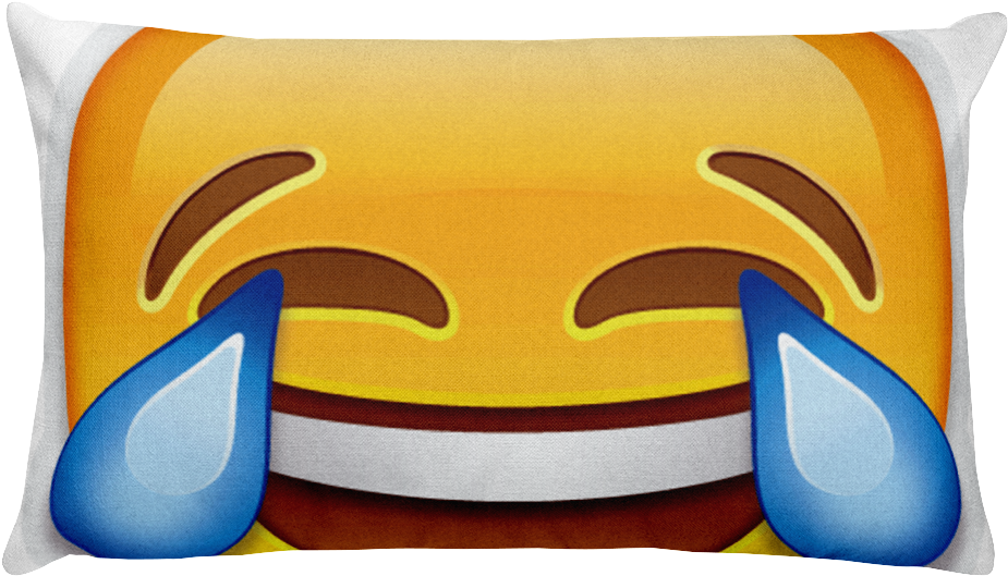 Emoji Bed Pillow - Laughing Hard Emoji Png - (1000x1000) Png Clipart ...