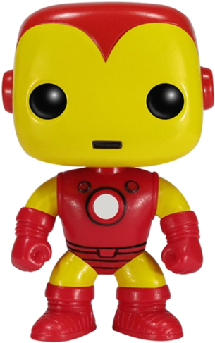 Funko Pop Marvel : Iron Man Toy Figure - (600x600) Png Clipart Download