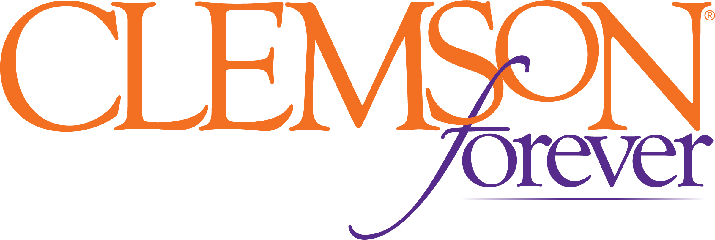 Clemson Forever - Clemson University - (2406x808) Png Clipart Download