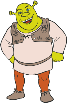 Shrek Character Vector - Shrek Cartoon - (400x400) Png Clipart Download