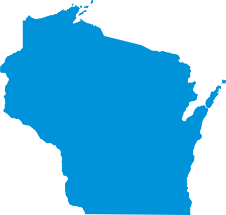 Map Of Wisconsin Vector - (443x420) Png Clipart Download