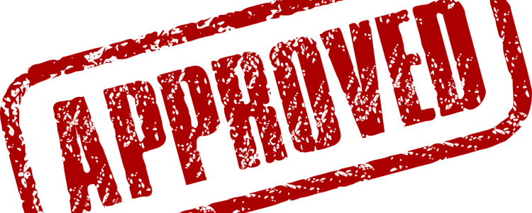 Or Not - Approved Stamp - (750x301) Png Clipart Download