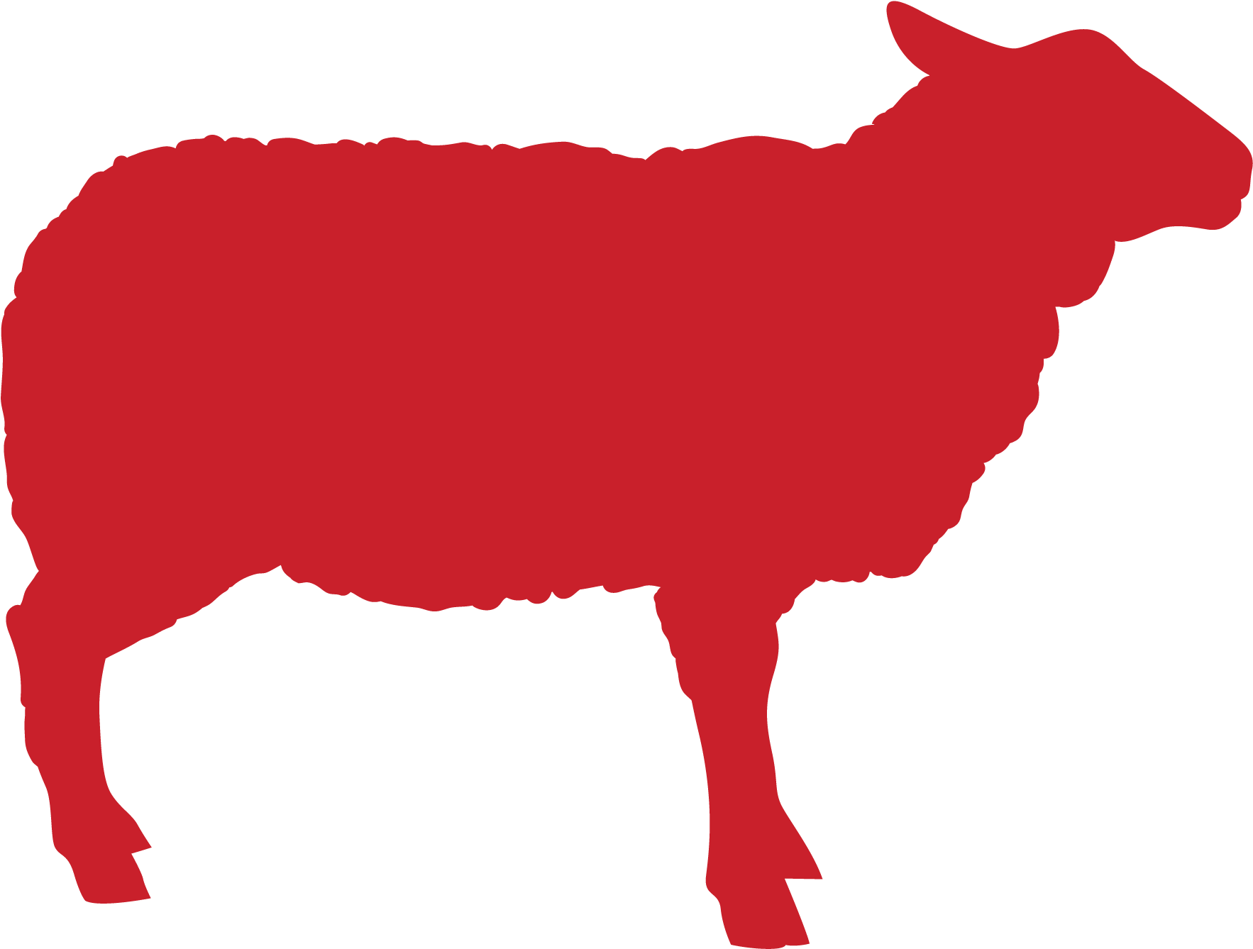 Sheep - Silhouette Schaap - (2362x1654) Png Clipart Download