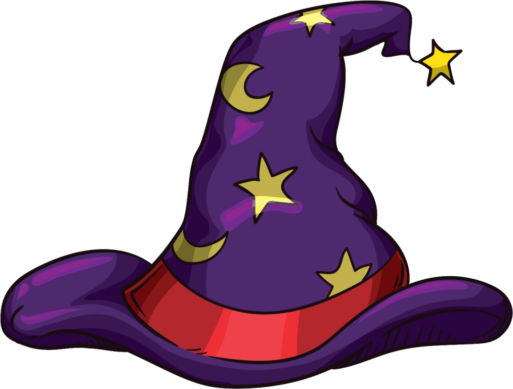 Contact Astounding Psychic - Purple Wizard Hat - Full Size PNG Clipart ...