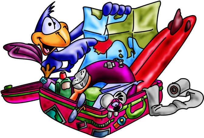 Diddl Con Valigia - Diddl Con Valigia - (700x473) Png Clipart Download