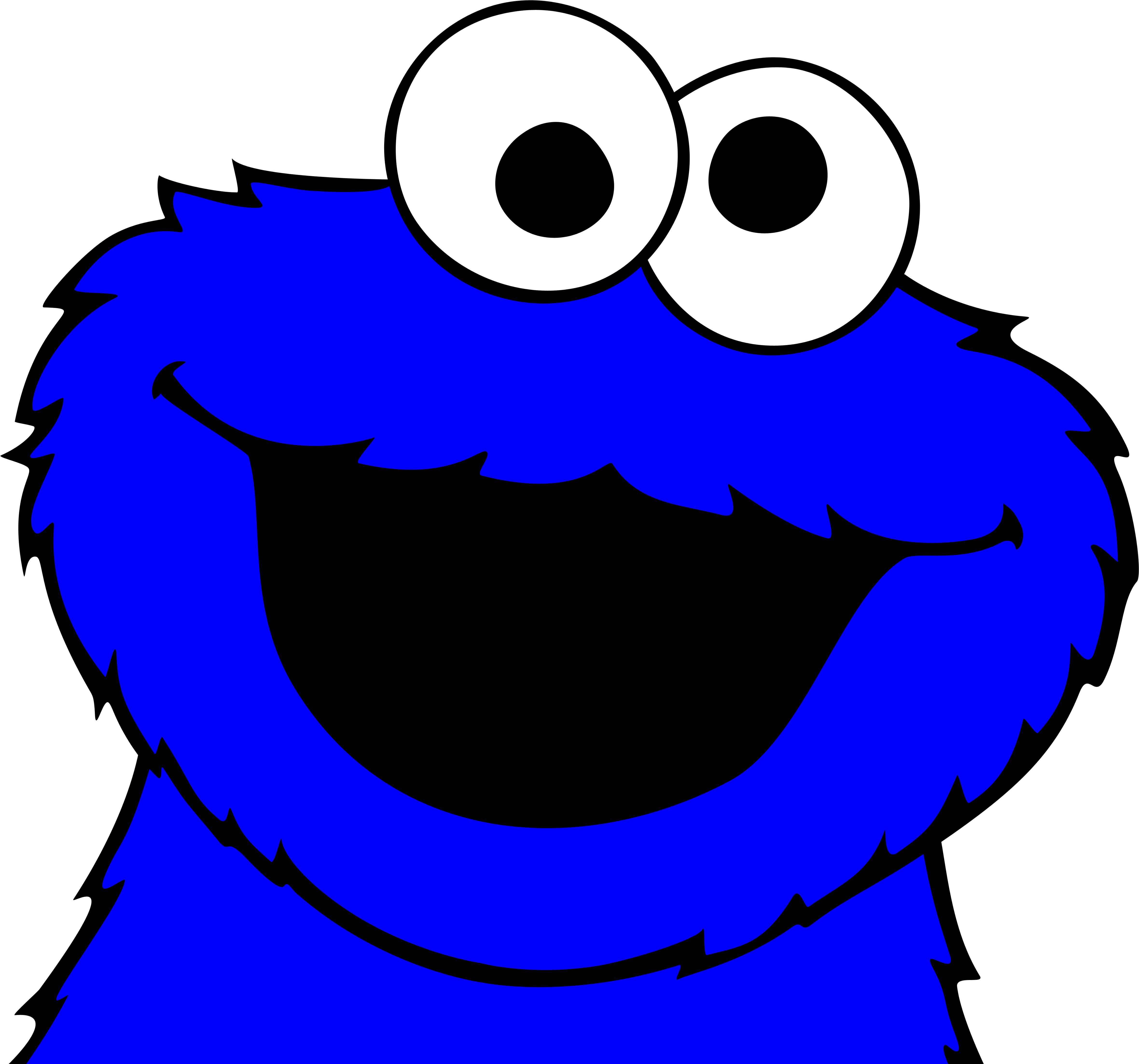 Cookie Monster Clip Art - Cookie Monster Vector Free - Full Size PNG ...