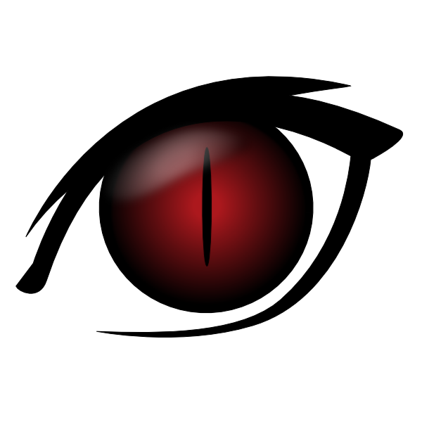 Ojo Rojo Dibujo - (600x600) Png Clipart Download