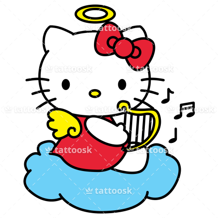 Hello Kitty Angel Tattoos For Girls Clipart - Hello Kitty Angel Png ...