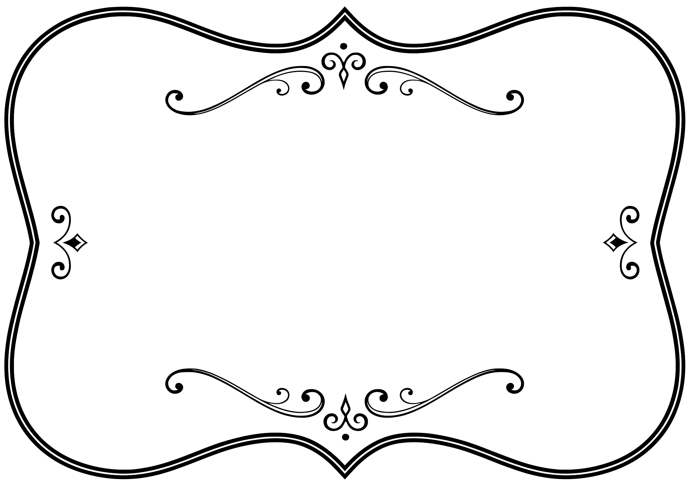 Borders And Frames Picture Frames Black And White Clip - Borders And ...