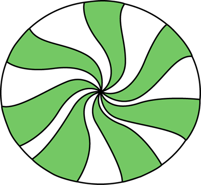 Candy Christmas Clipart - Peppermint Candy Coloring Page - (400x367 ...