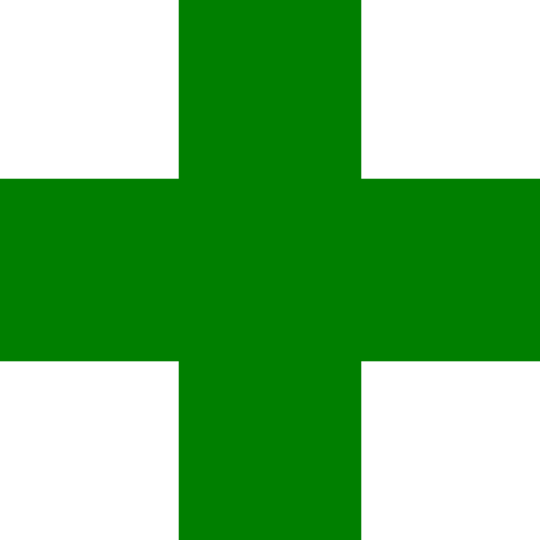 Green Safety Cross Clip Art - Green Arrow Vector Png - (600x600) Png ...