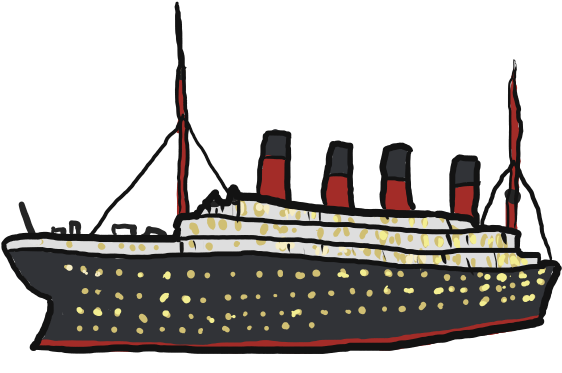 Funny Boat Clip Art - Rms Titanic - Full Size PNG Clipart Images Download