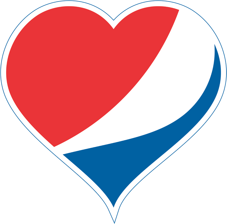 Pepsi Clipart Cartoon - Pepsi Logo Heart - Full Size PNG Clipart Images ...