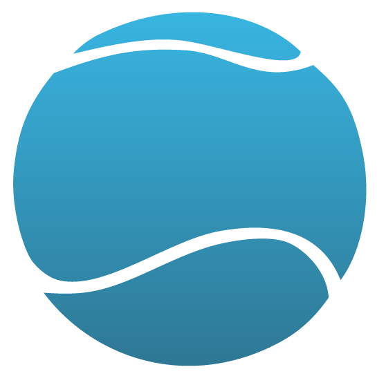 Tennis Ball Logo Blue - (587x543) Png Clipart Download