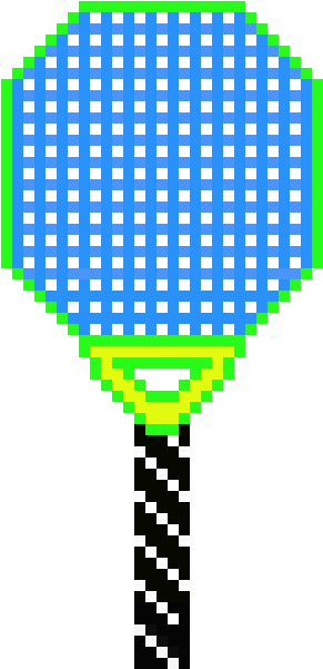 Pixel Tennis Racquet - Pixel Art Tennis - (740x720) Png Clipart Download